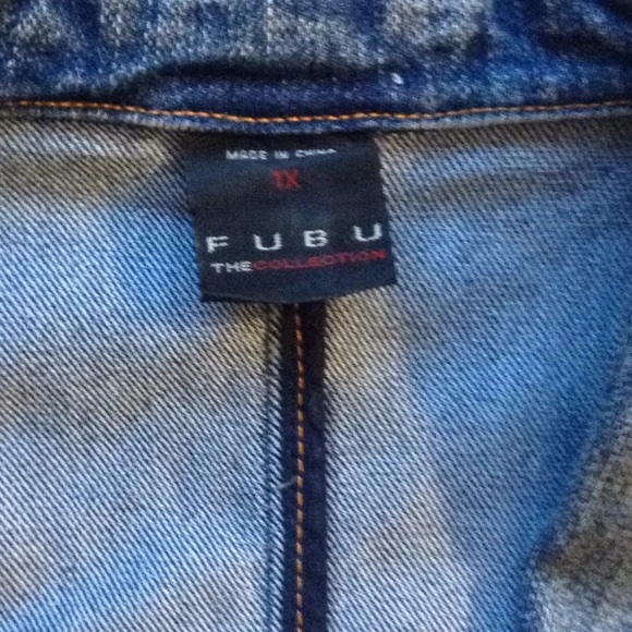 FUBU | Jackets & Coats | Fubu Denim Jacket Limited Edition Plus Size ...